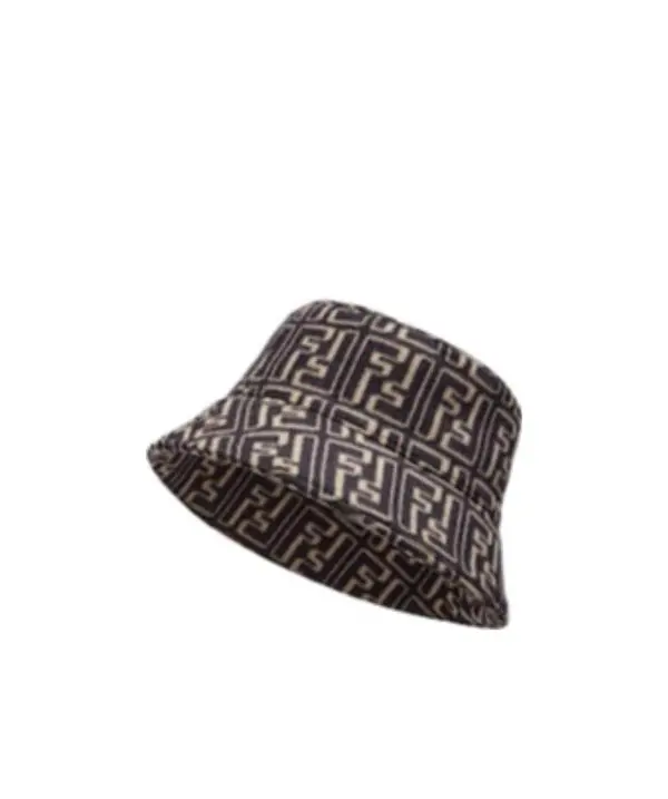 Fendi All-over Logo Printed Bucket Hat - Brown