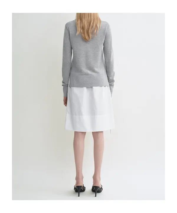 TOTEME Long-sleeved Knitted Cardigan With Embroidered Lettering