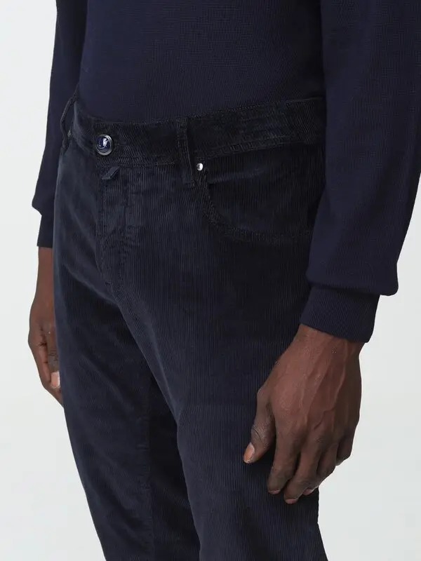 Jacob Cohen Nick Slim-fit Corduroy Trousers - Black