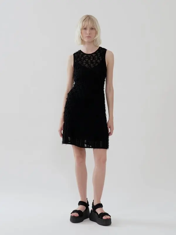 Chloé Lace Detailed Flared Mini Dress