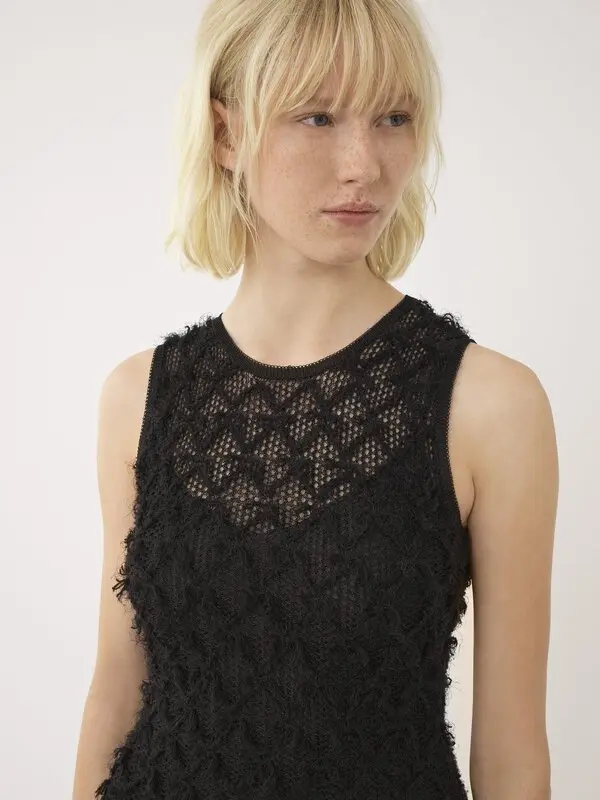 Chloé Lace Detailed Flared Mini Dress