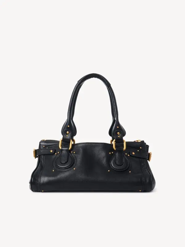 Chloé Paddington Shoulder Bag With Padlock Detail - Black