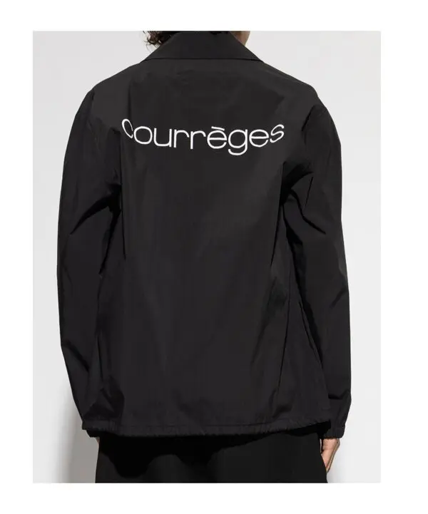 COURREGES Long Sleeve Shirt Jacket - Black