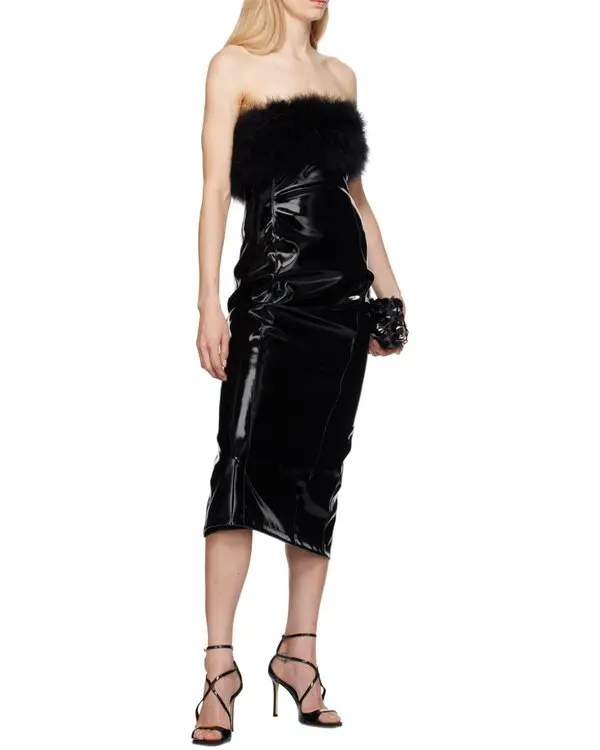 JIMMY CHOO Azia Patent Leather Ankle-strapped Sandals - Black