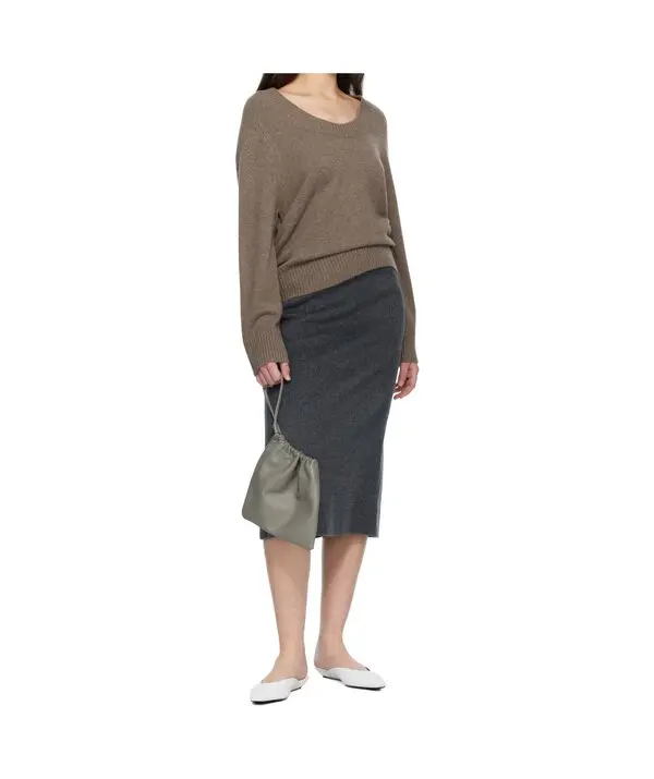 Loulou De Saison Baji" Scoop Neck Ribbed Jumper