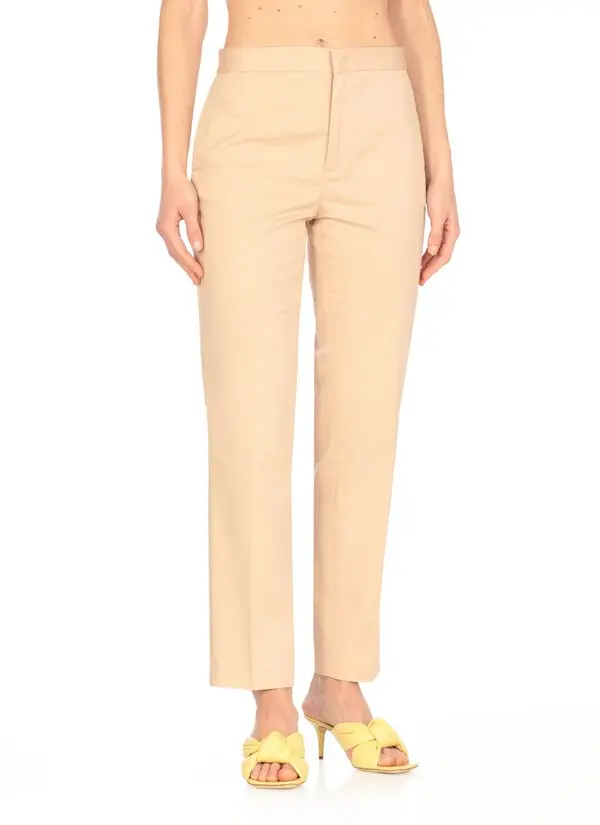 Fabiana Filippi Montefalco Gabardine Trousers - Nude