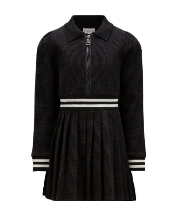 Moncler Pleated Dress - Black