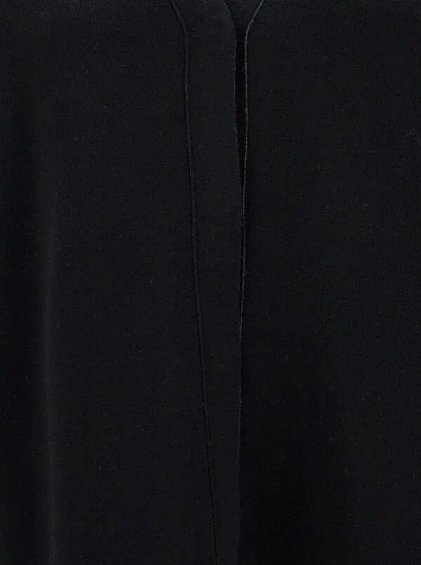 Fendi Long Sleeved V-neck Cardigan - Black