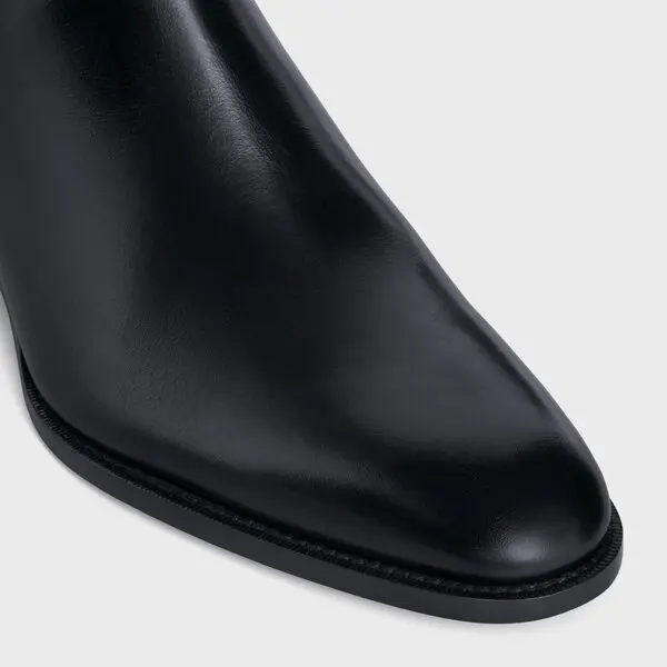Celine Chelsea Boots In Shiny Calfskin