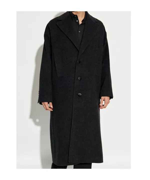Dolce & Gabbana Single-breasted Oversized Coat - Black