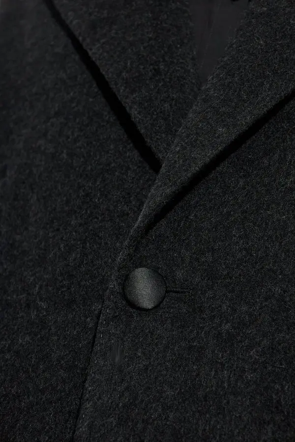 Dolce & Gabbana Single-breasted Oversized Coat - Black