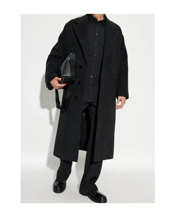 Dolce & Gabbana Single-breasted Oversized Coat - Black