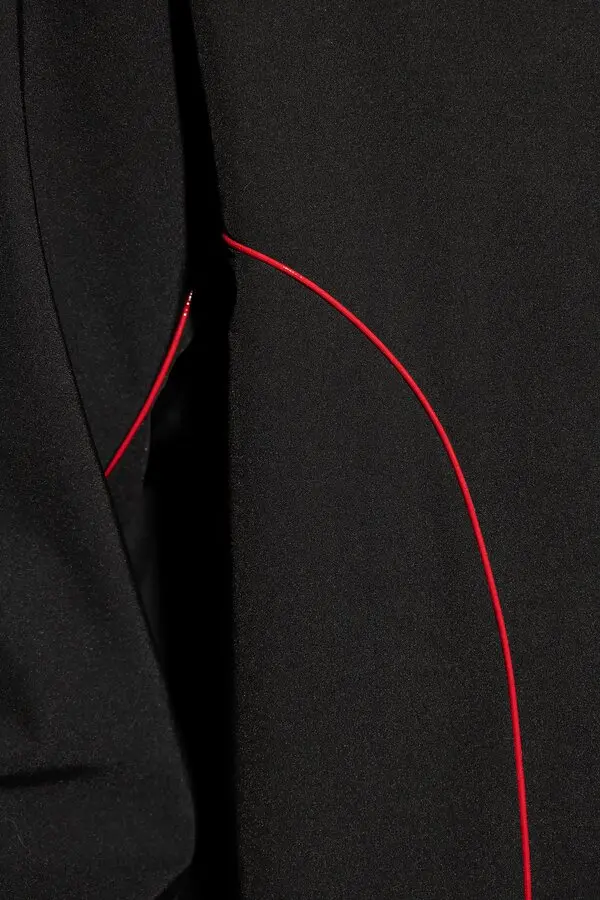 FERRAGAMO Zip-up Drawstring Jacket With Logo Patch