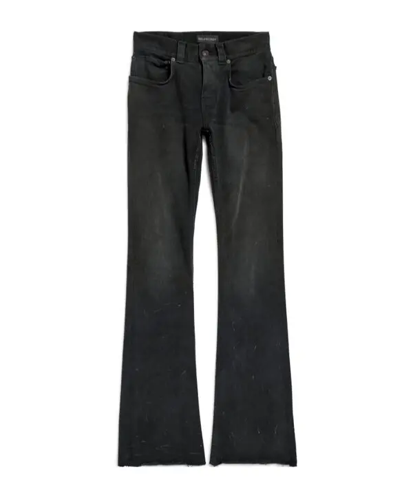 Balenciaga Slim-fit Bootcut Jeans - Black