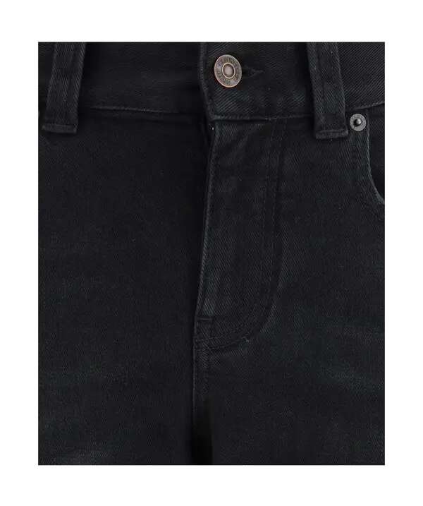 Balenciaga Slim-fit Bootcut Jeans - Black