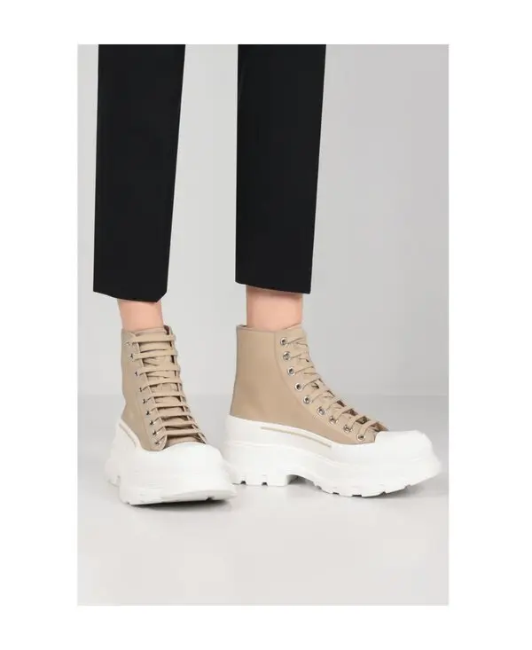 Alexander McQueen Tread High-top Sneakers - Yellow