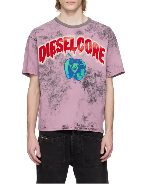 DIESEL® T-boxt-r9 Logo Printed Crewneck T-shirt