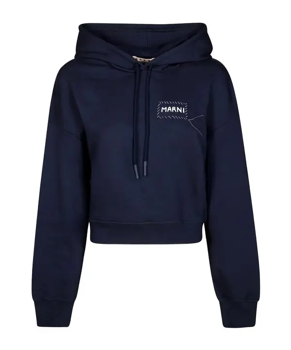 Marni Logo Embroidered Hoodie