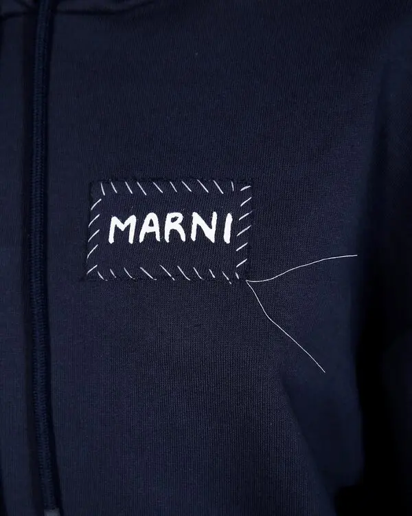 Marni Logo Embroidered Hoodie