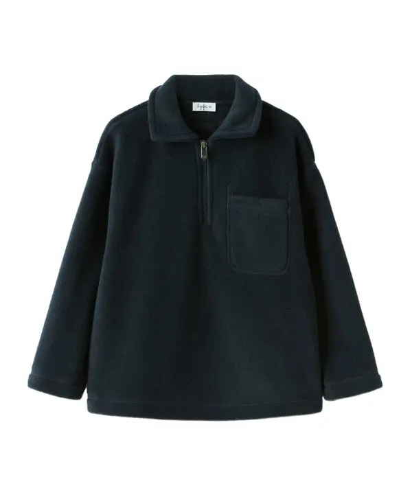 IL GUFO Zip Pocket Top - Black