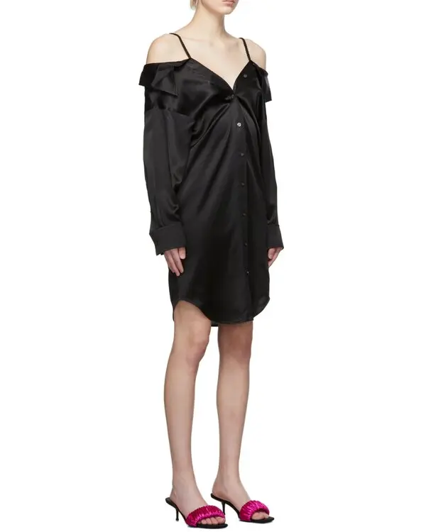 Alexander Wang Off-the-shoulder Shirt Dress