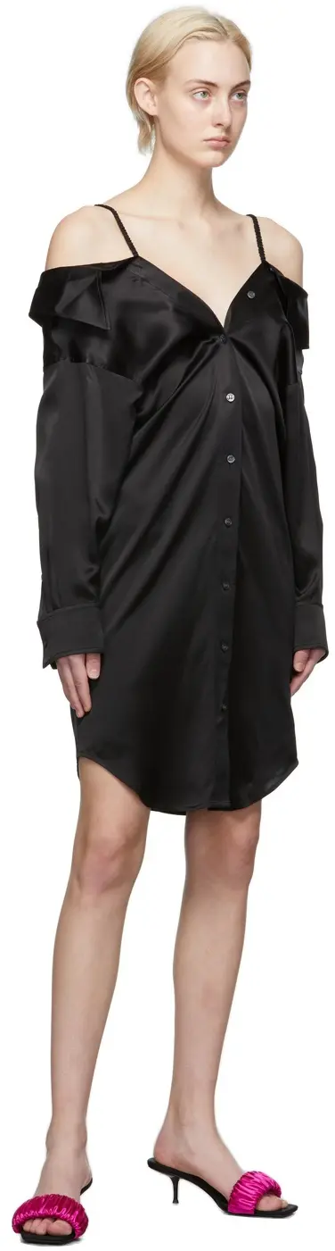 Alexander Wang Off-the-shoulder Shirt Dress