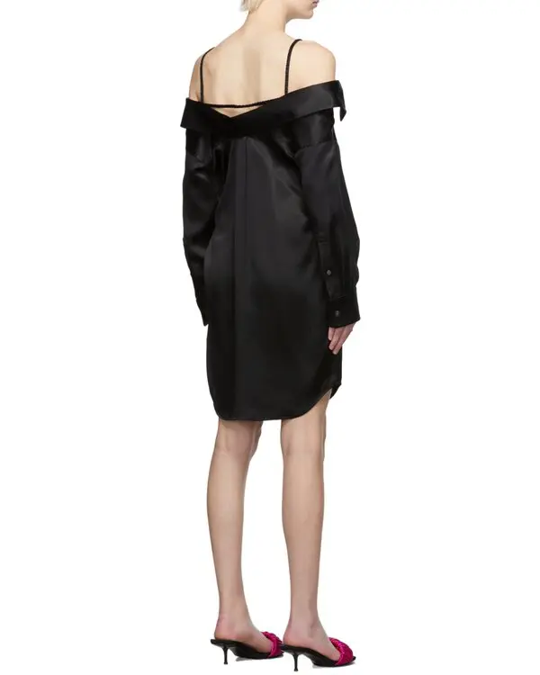 Alexander Wang Off-the-shoulder Shirt Dress