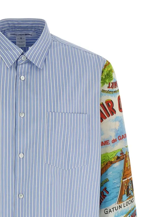 Comme Des Garçons Poplin Shirt - Blue