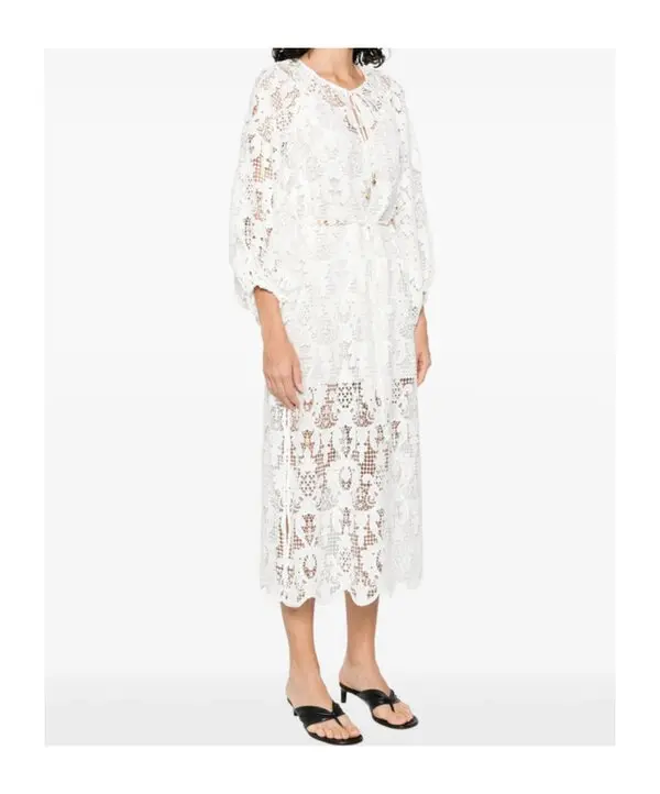 Zimmermann Lace Drawstring Waist Dress