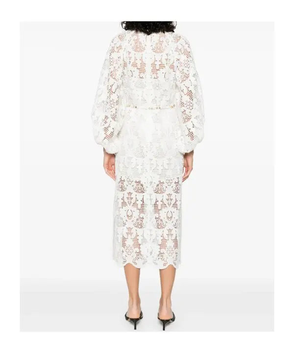 Zimmermann Lace Drawstring Waist Dress
