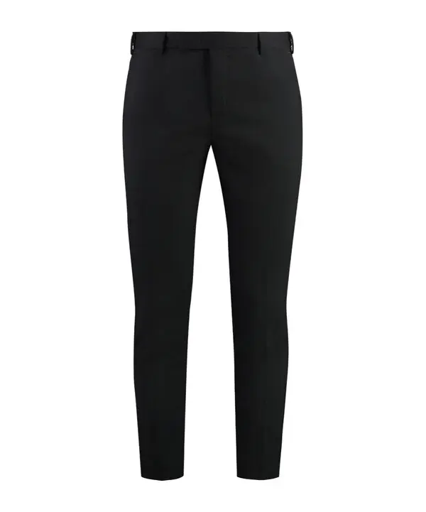 PT TORINO Wool Blend Slacks - Black