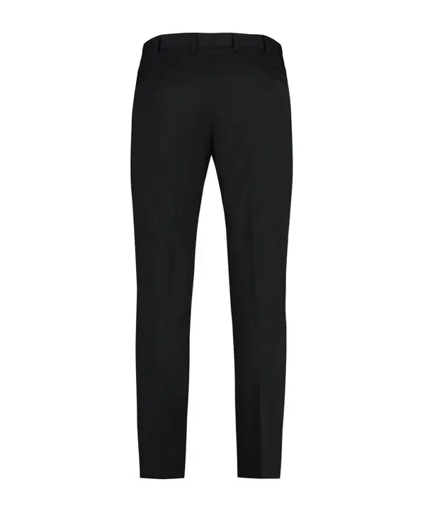 PT TORINO Wool Blend Slacks - Black