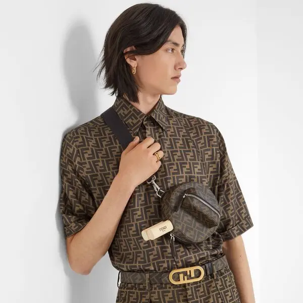 Fendi Ff Motif Short-sleeved Shirt - Black