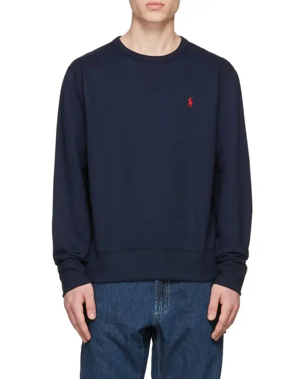 Polo Ralph Lauren Embroidered Logo Crewneck Sweatshirt - Black