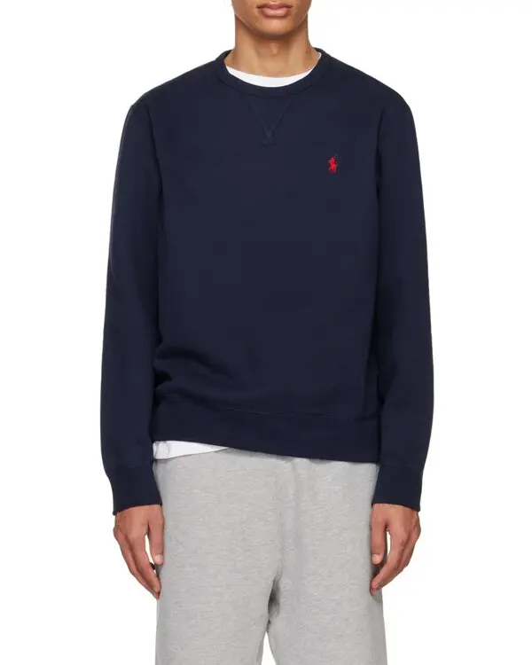 Polo Ralph Lauren Embroidered Logo Crewneck Sweatshirt - Black