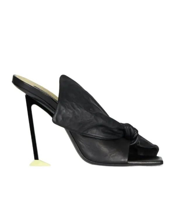 Givenchy Boudoir Bow Heeled Mules - Black