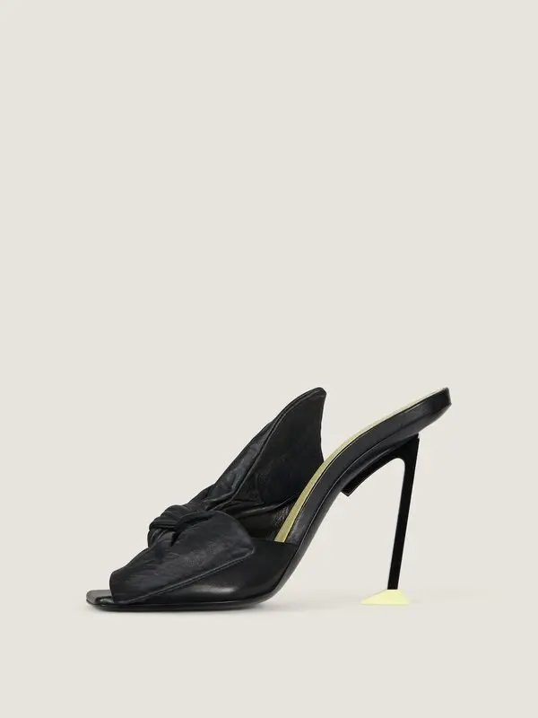 Givenchy Boudoir Bow Heeled Mules - Black