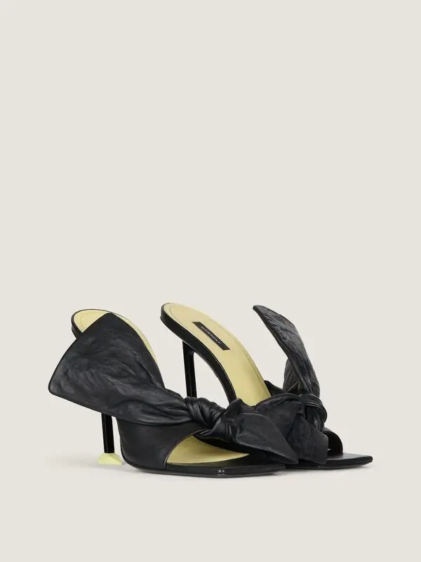 Givenchy Boudoir Bow Heeled Mules - Black