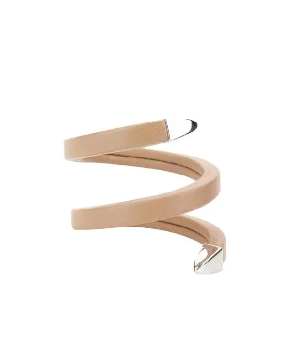 Bottega Veneta Spiralled Wrist Cuff - Yellow