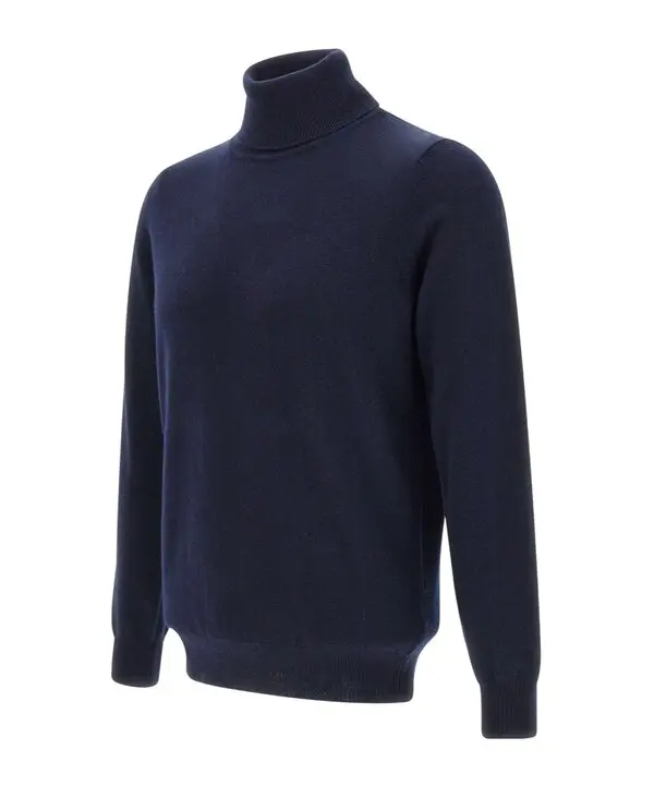 KANGRA Ribbed Turtleneck Sweater - Black