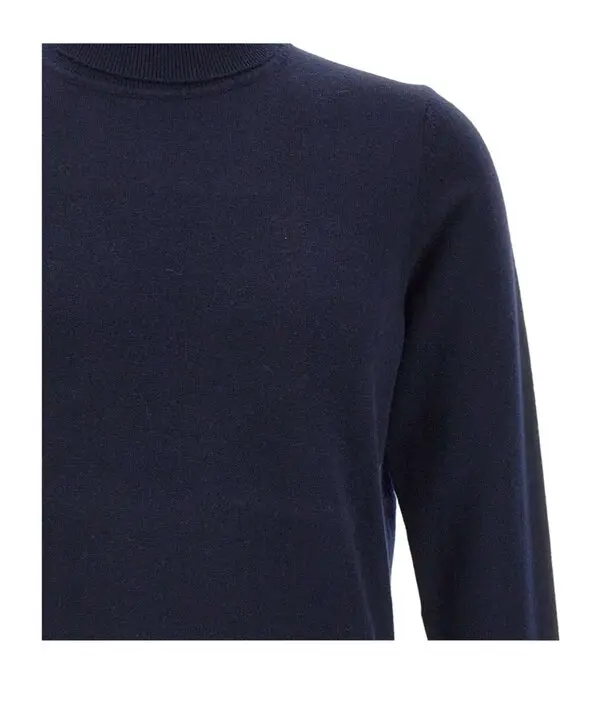 KANGRA Ribbed Turtleneck Sweater - Black
