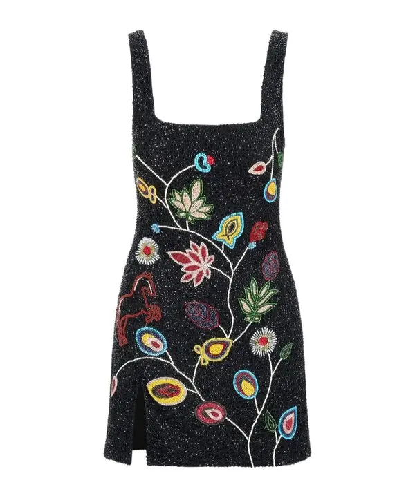 Staud Le Sable Dress Tapestry - Black