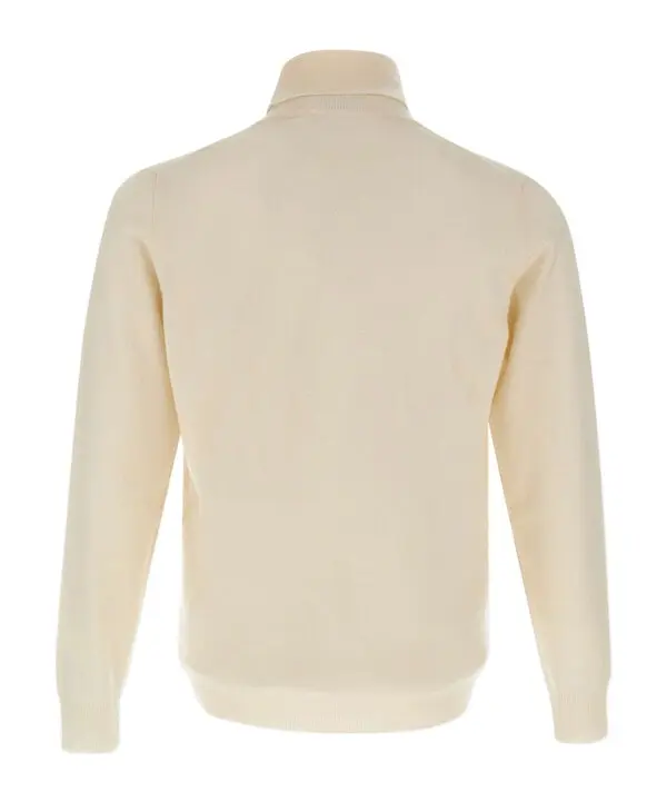 KANGRA Ribbed Turtleneck Sweater - Nude