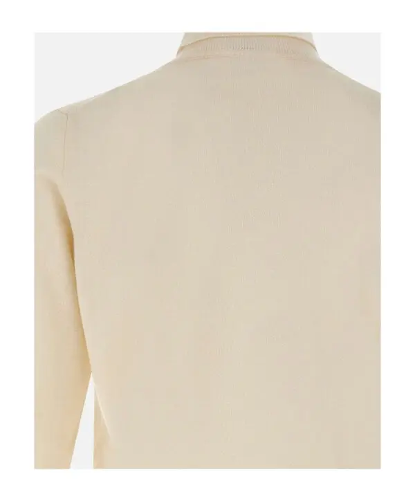 KANGRA Ribbed Turtleneck Sweater - Nude