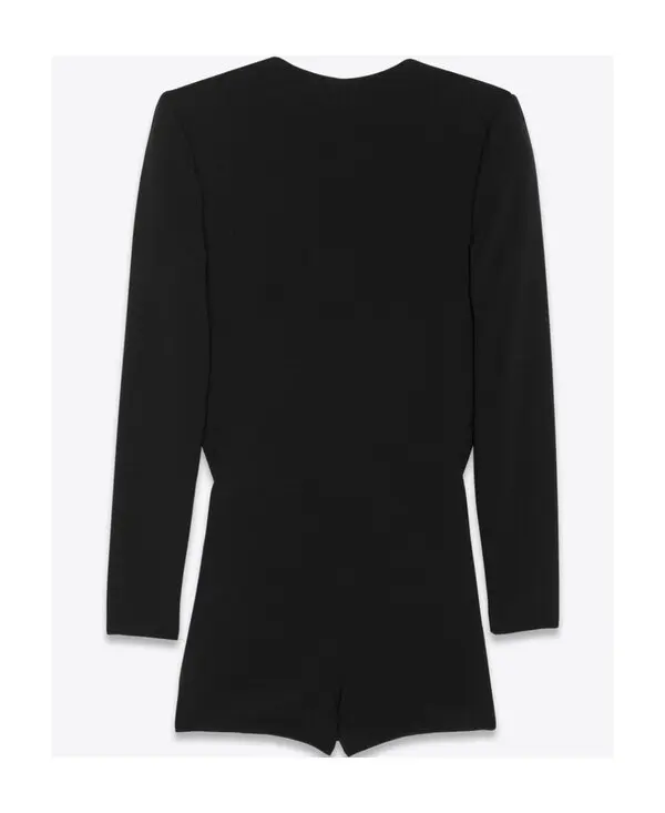 Saint Laurent Embellished Ruched Dress