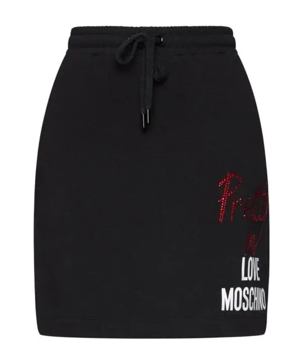 Moschino Detail Drawstring Skirt