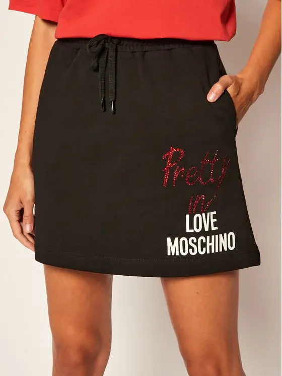 Moschino Detail Drawstring Skirt