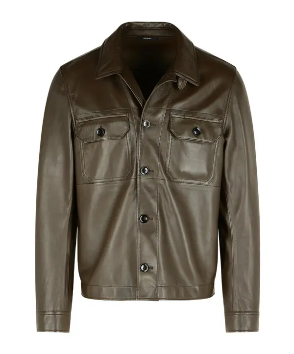 TOM FORD Long-sleeved Leather Jacket