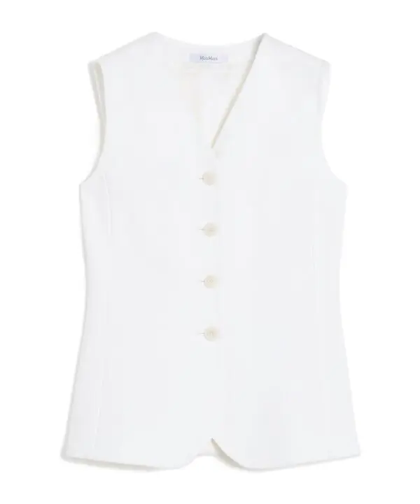 Max Mara Fornovo Buttoned Blazer - White