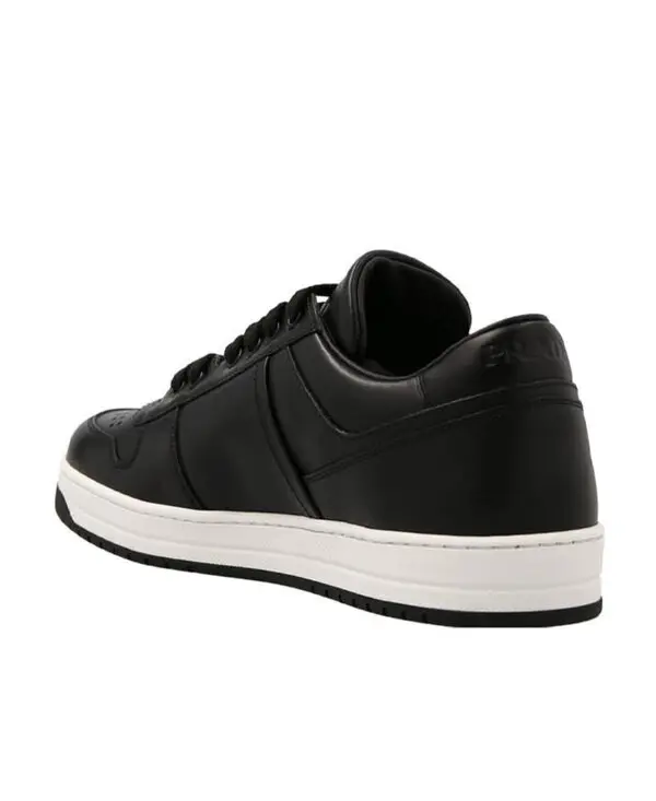 Prada Downtown Leather Sneakers - Black